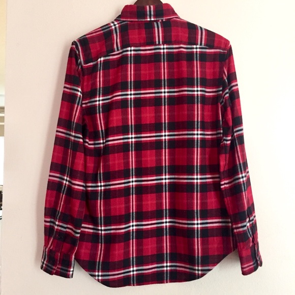 Polo Ralph Lauren | Tops | Polo Ralph Lauren Red Plaid Flannel Shirt ...
